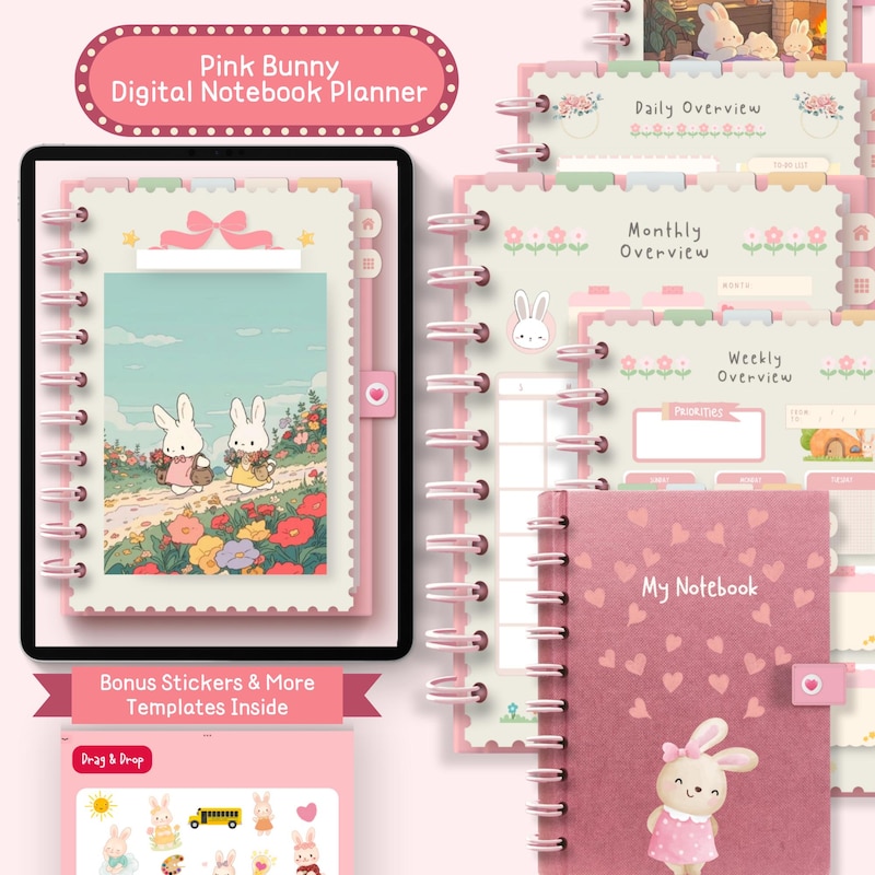 Rabbit 2025 Planner - Etsy