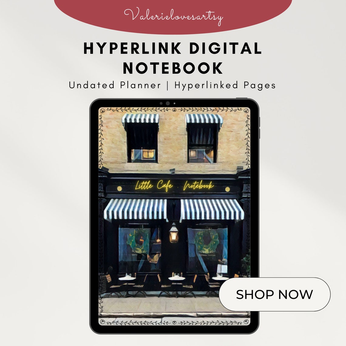 Digital Goodnote Notebook, Coffee, Note Taking Template, Digital ...