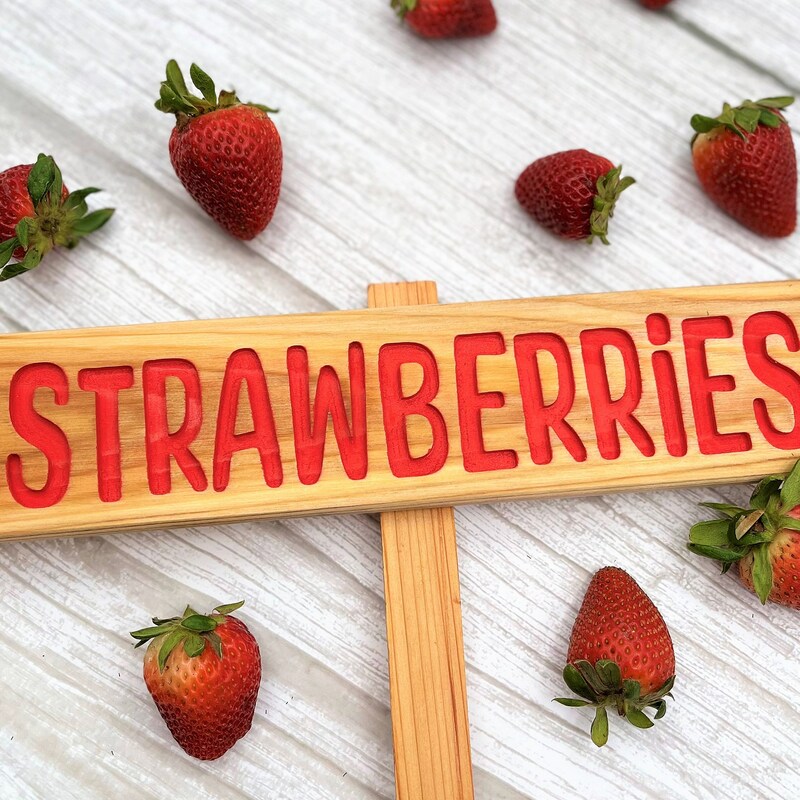 Strawberry Farm Sign - Etsy