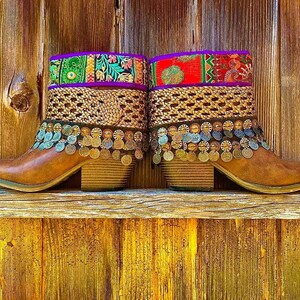 On SALE Upcycled Cowboy Boots Boho Boots Gypsy Cowgirl Reclaimed and Reinvented MIA Gambits Size ...
