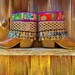 On SALE Upcycled Cowboy Boots Boho Boots Gypsy Cowgirl Reclaimed and Reinvented MIA Gambits Size ...