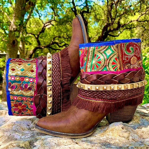 Copper Cowboy Boots - Etsy