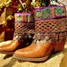 On SALE Upcycled Cowboy Boots Boho Boots Gypsy Cowgirl Reclaimed and Reinvented MIA Gambits Size ...