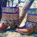 On SALE Upcycled Cowboy Boots Boho Boots Gypsy Cowgirl Reclaimed and Reinvented MIA Gambits Size ...