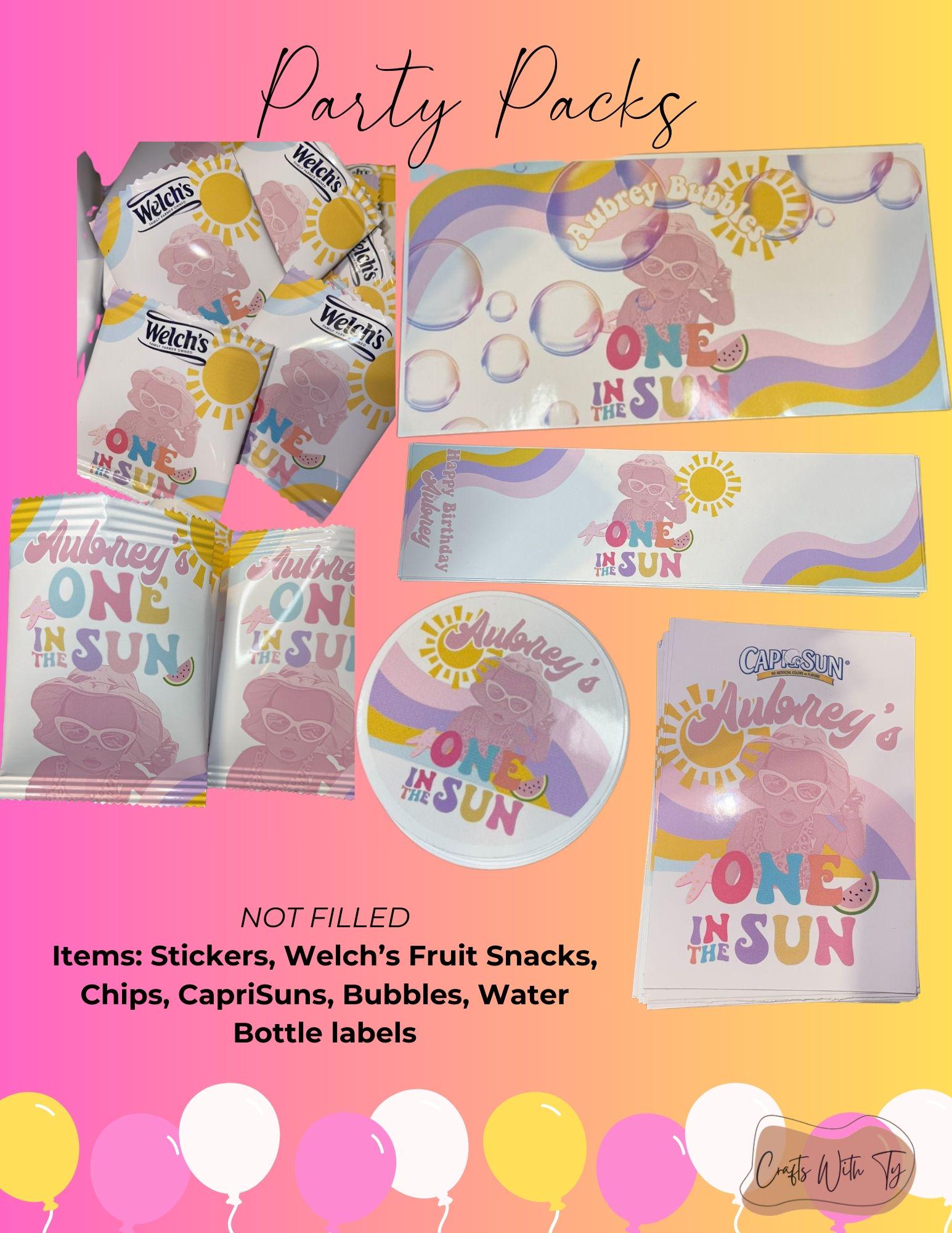 Custom Party Favor Package | Any Theme, Filled or Unfilled - Etsy