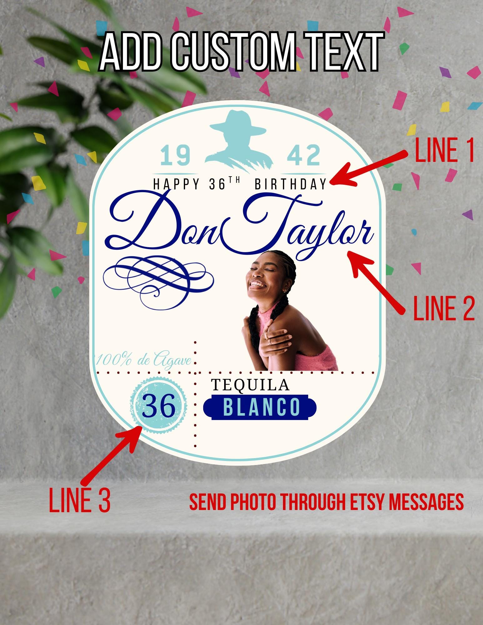 Custom Don Julio Inspired Birthday Label – Personalized Liquor Bottle ...