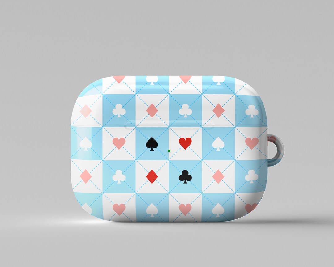 Blue Airpods Pro Case Cute, Checkered AirPod Case Gen 3 With Keychain ...