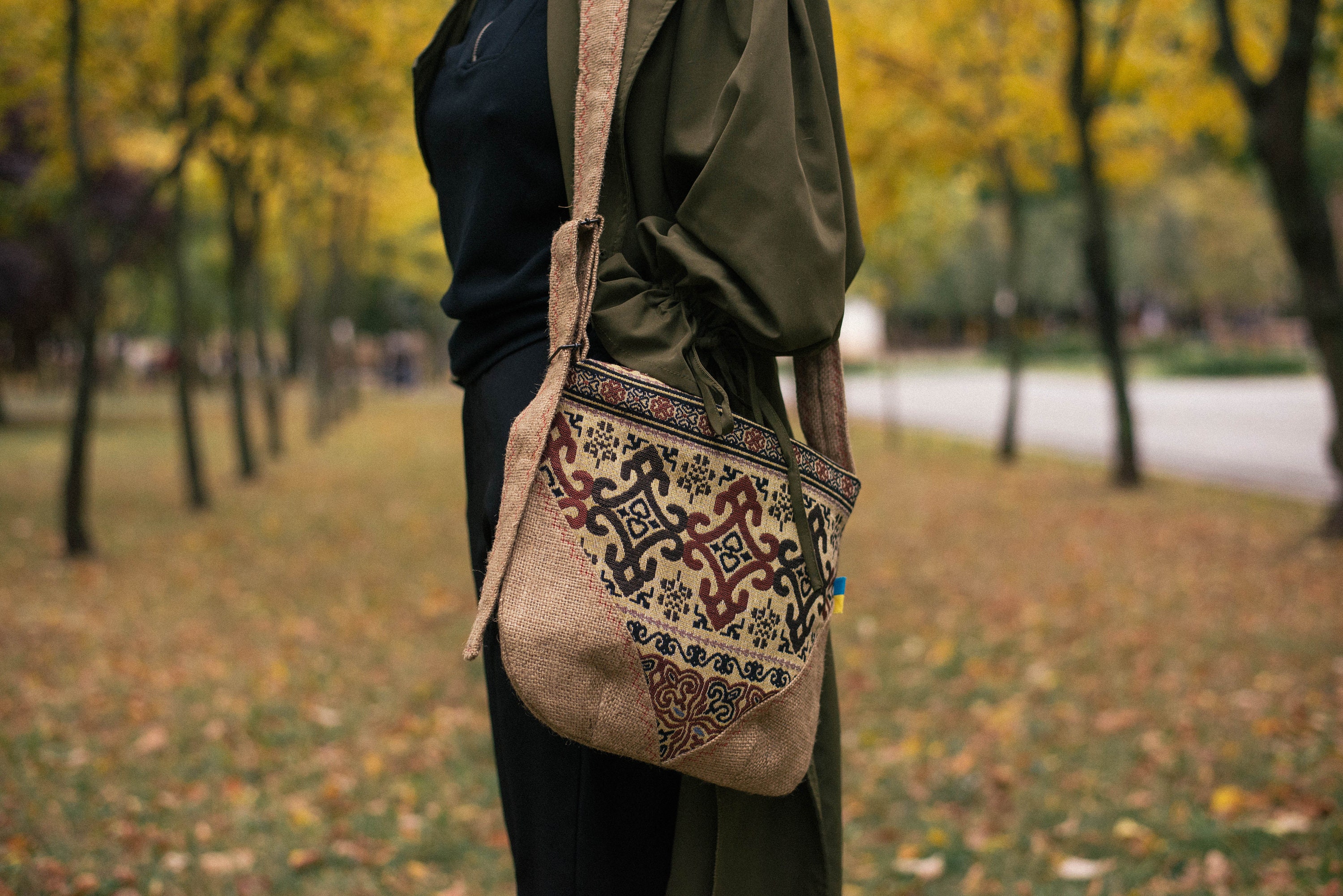 Women's Handmade Fabric Shoulder Bag in Ethnic Style. Designer Shoulder ...