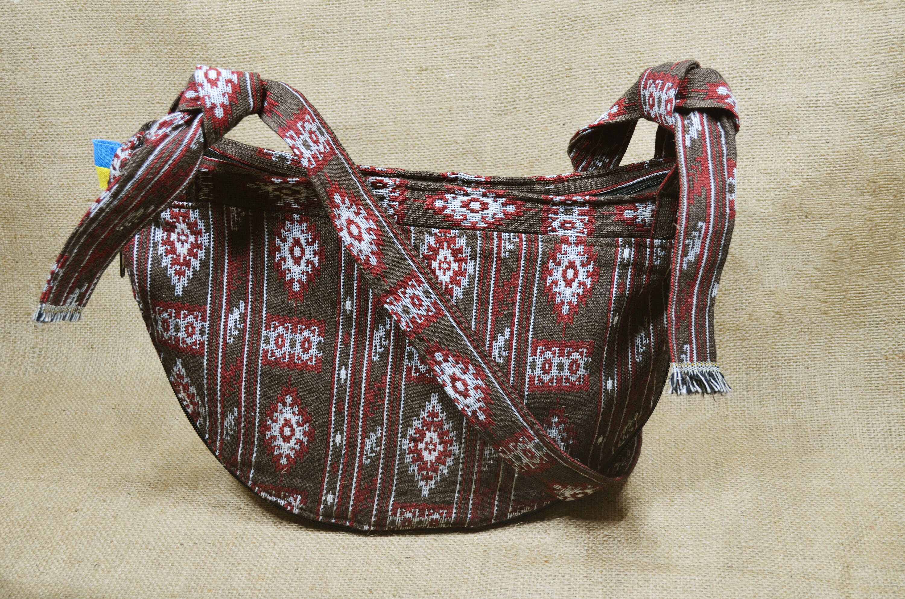 Tapestry Half Moon Crossbody Bag, Expandable Ethnic Fabric Purse - Etsy