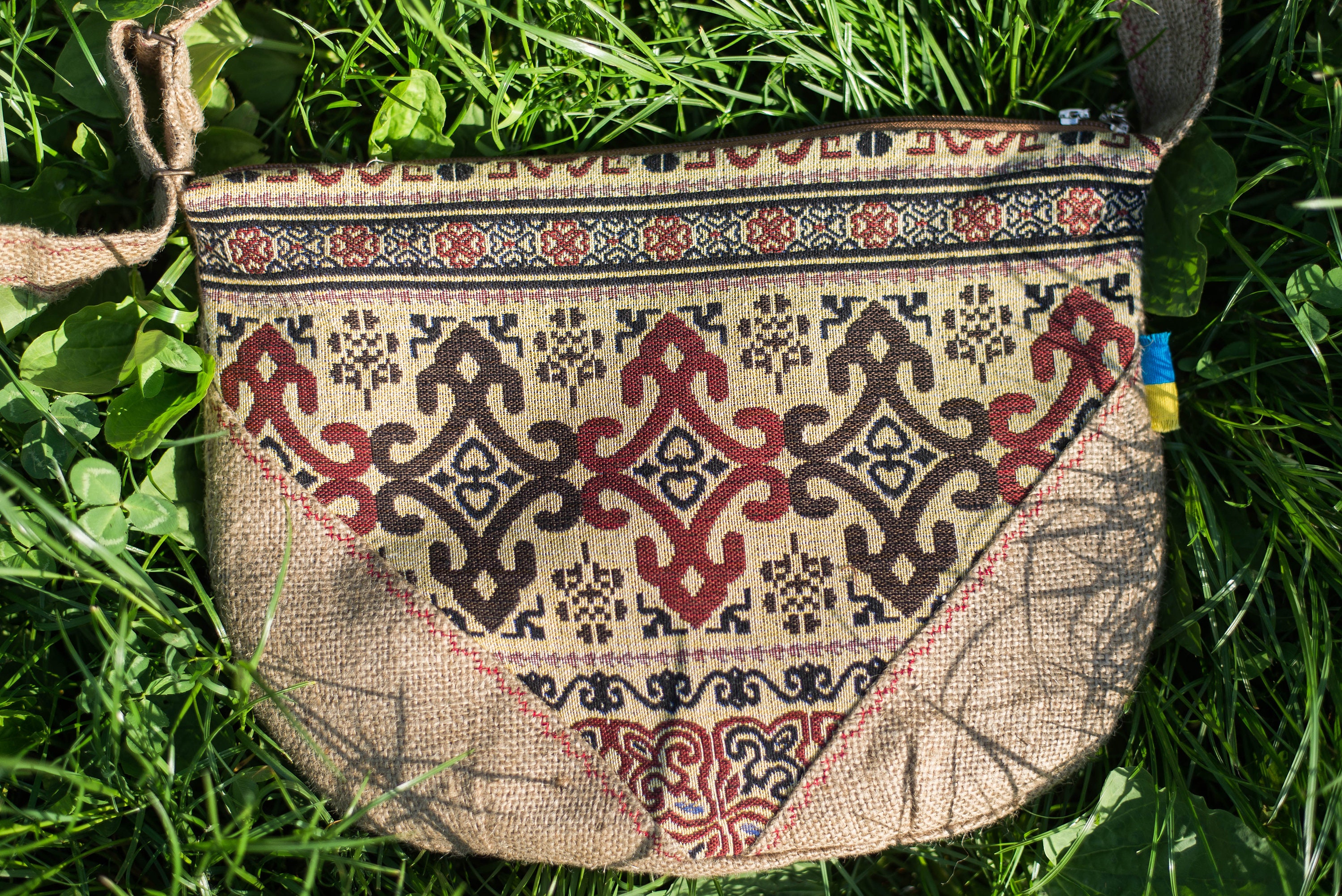 Handmade Ethnic Tapestry Crossbody Bag, Jute Cotton Shoulder Bag - Etsy