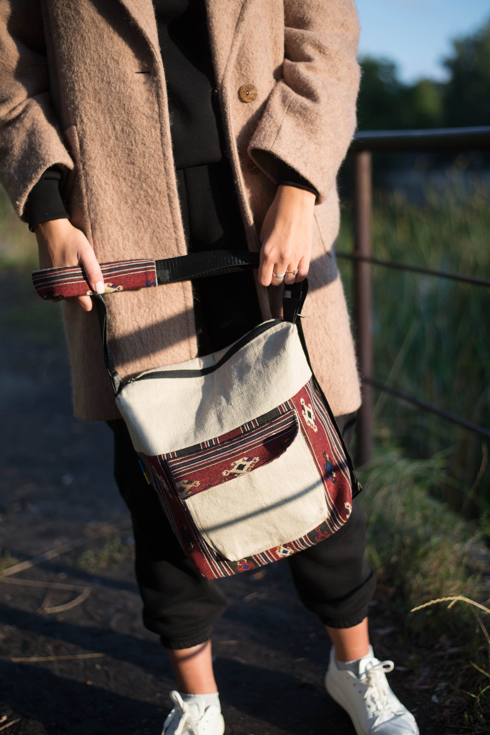 Convertible Canvas Crossbody Bag Backpack, Handmade Ethnic Tapestry - Etsy