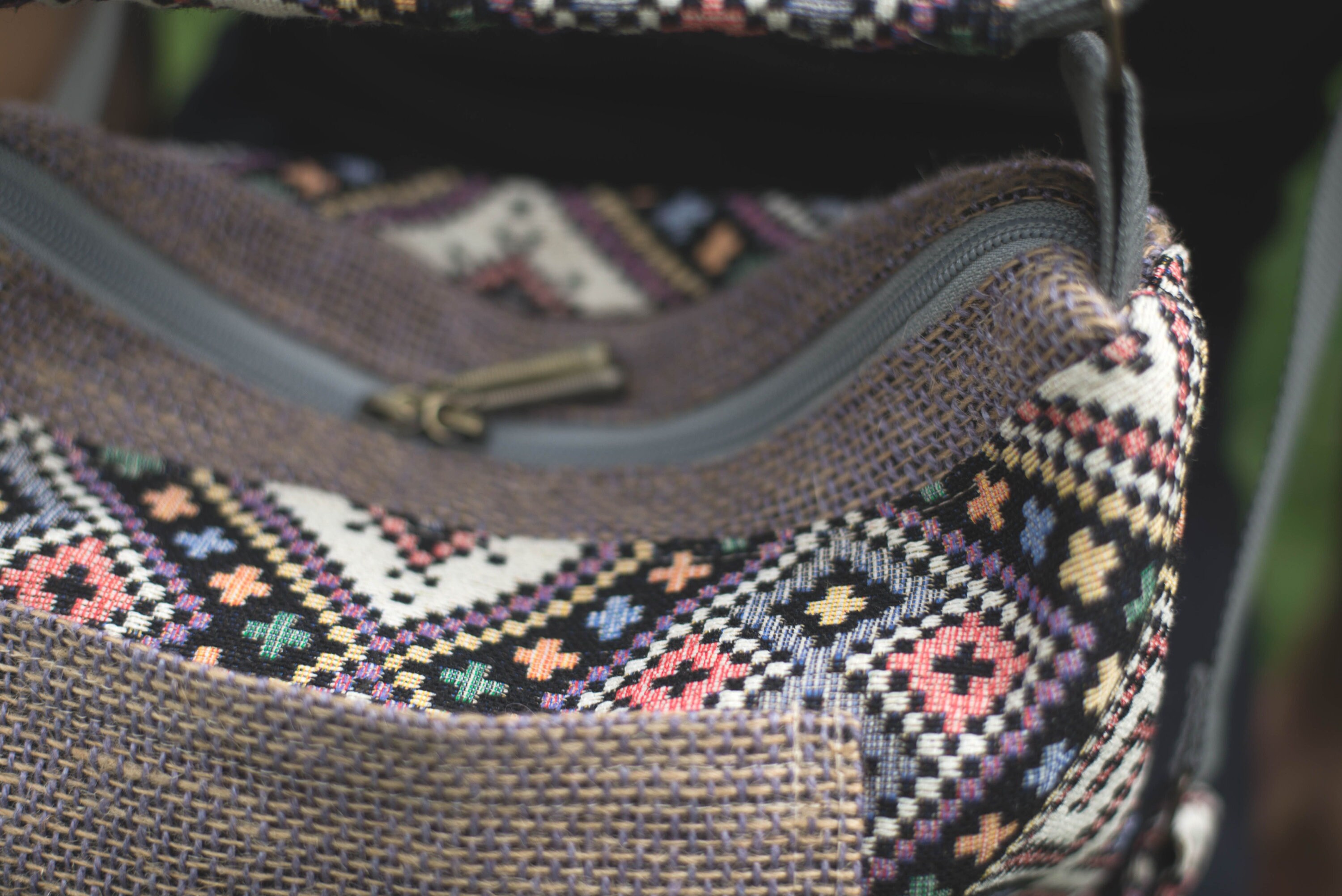 Fabric Convertible Backpack, Womens Burlap Bag Made of Cotton and ...