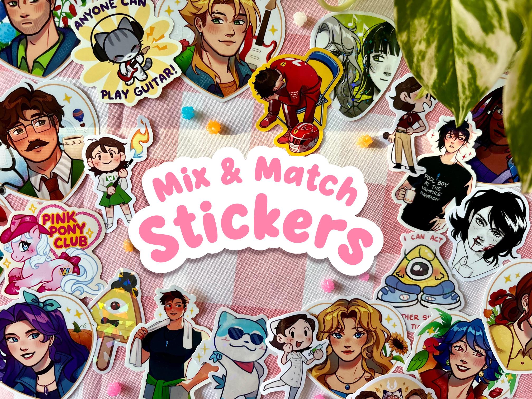 Mix & Match Stickers | Build Your Own Sticker Bundle - Etsy