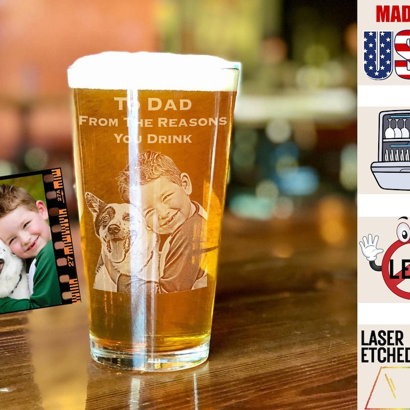 Custom Beer Glasses - Etsy