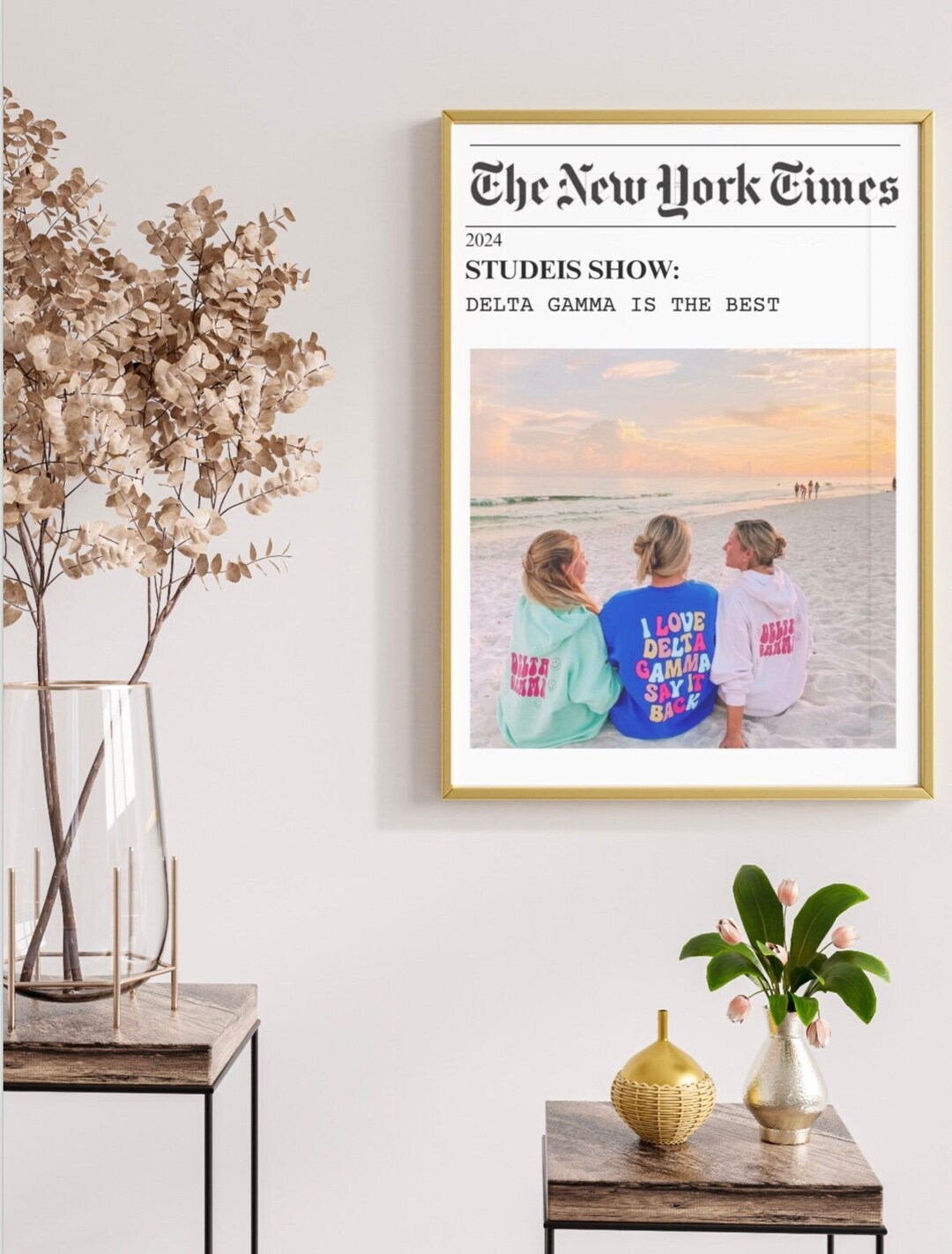 Custom Trendy Newspaper Print Magazine Poster Preppy Print Trendy ...