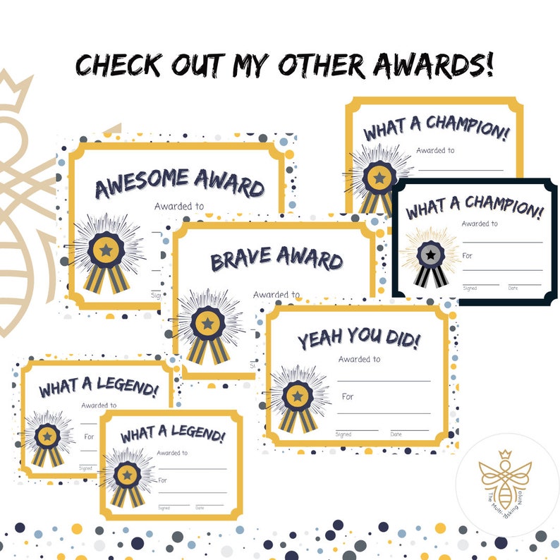 Award, Certificate, Legend, Celebration Award, Milestone, Award, Unique ...