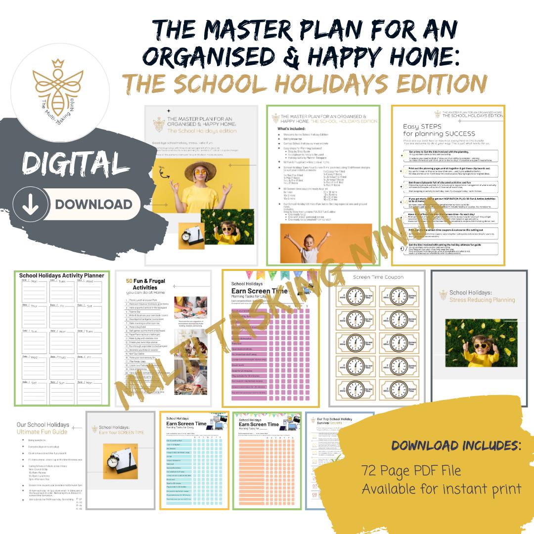 School Holiday Planner: Activity Bundle, Vacation Ideas - Etsy