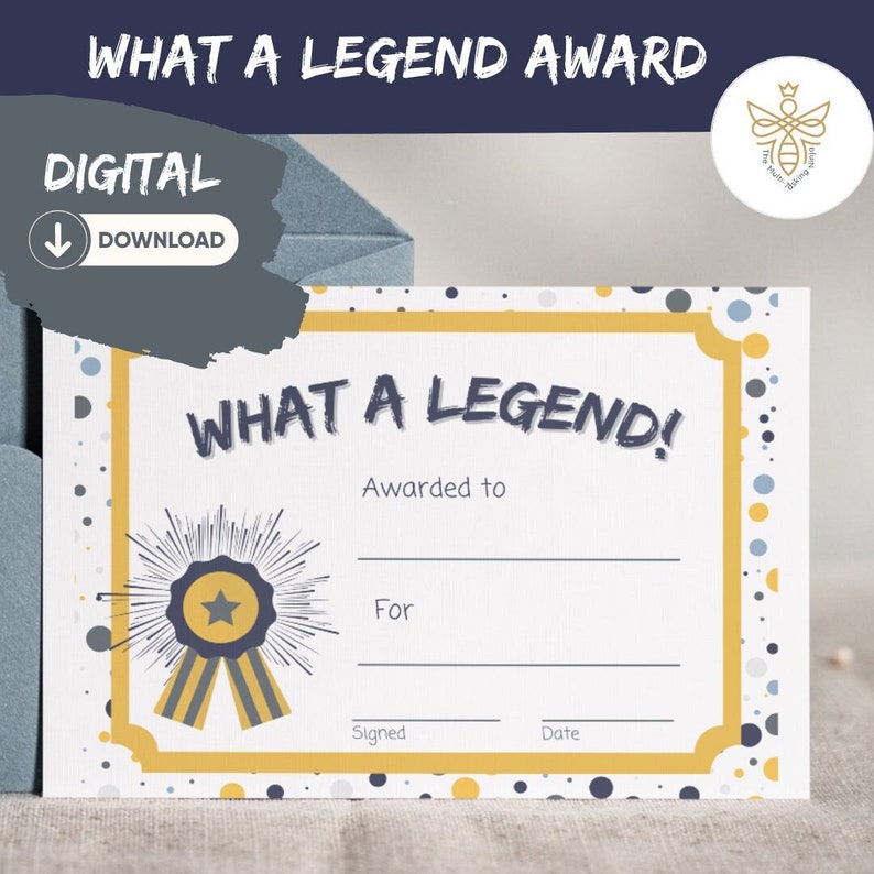 Award, Certificate, Legend, Celebration Award, Milestone, Award, Unique ...