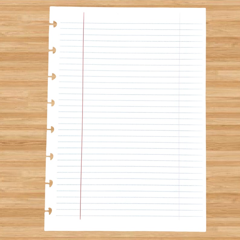 Composition Ruled Discbound Notebook Insert Fountain Pen Friendly Paper ...