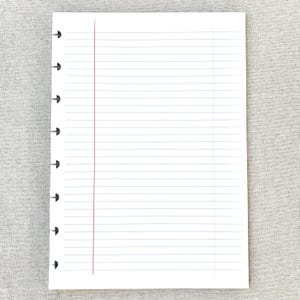 Composition Ruled Discbound Notebook Insert - Fountain Pen Friendly ...