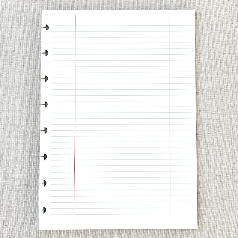 Composition Lined Discbound Notebook Insert - Fountain Pen Friendly ...