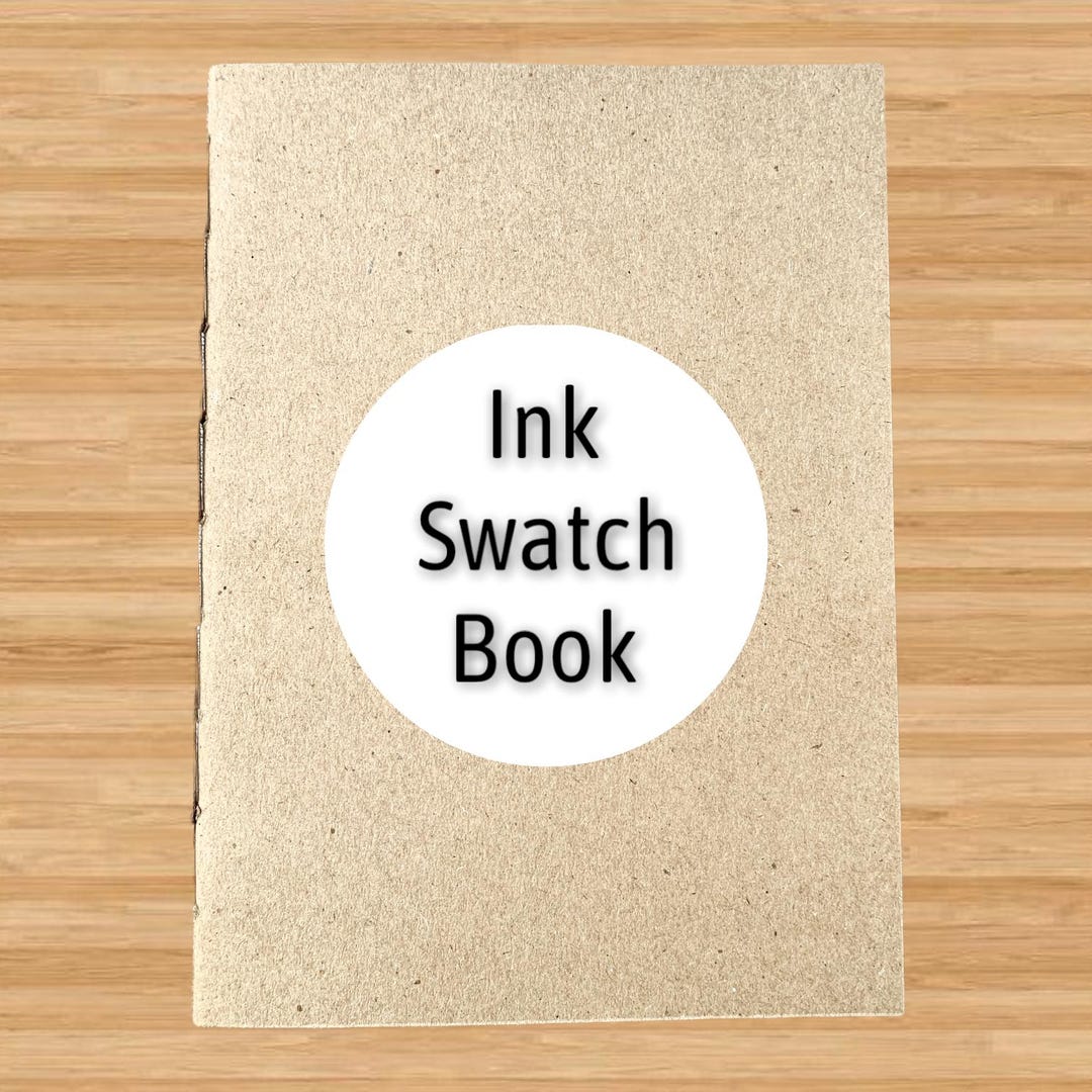 Ink Swatch Book Kraft Travelers Notebook Insert - A6 - Ink Log ...