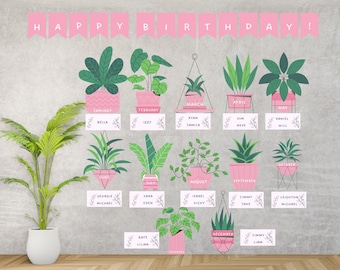 Out of the Woods Classroom Birthday Calendar Serene - Etsy