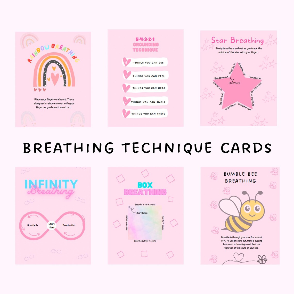 Printable Coping Strategy Cards for Kids, Coping Technique Cards for ...