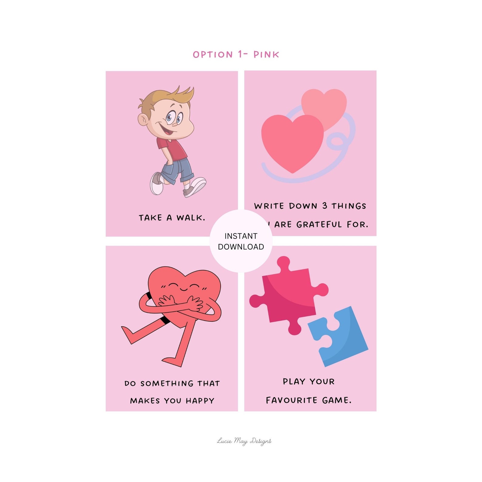 Printable Coping Strategy Cards for Kids, Coping Technique Cards for ...