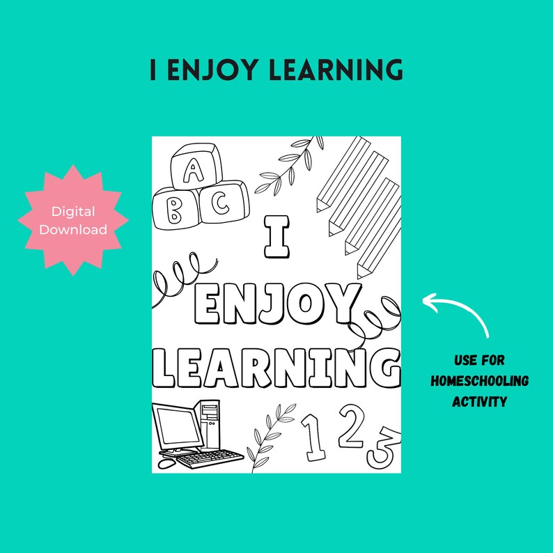 Back to School Positive Affirmation Coloring for Kids. Coloring for ...