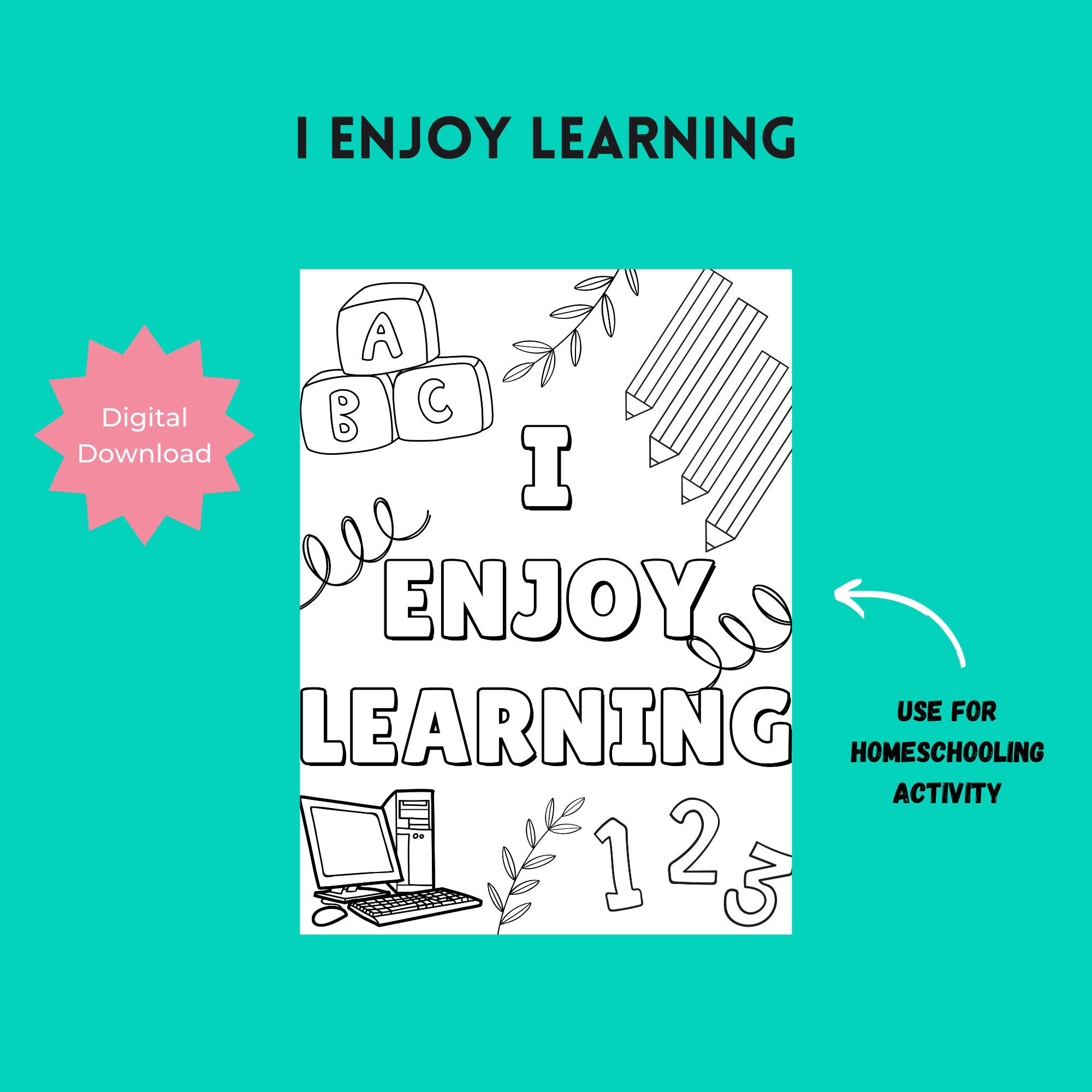 Positive Affirmation Coloring Pages for Kids: Self-esteem Activity (PDF ...