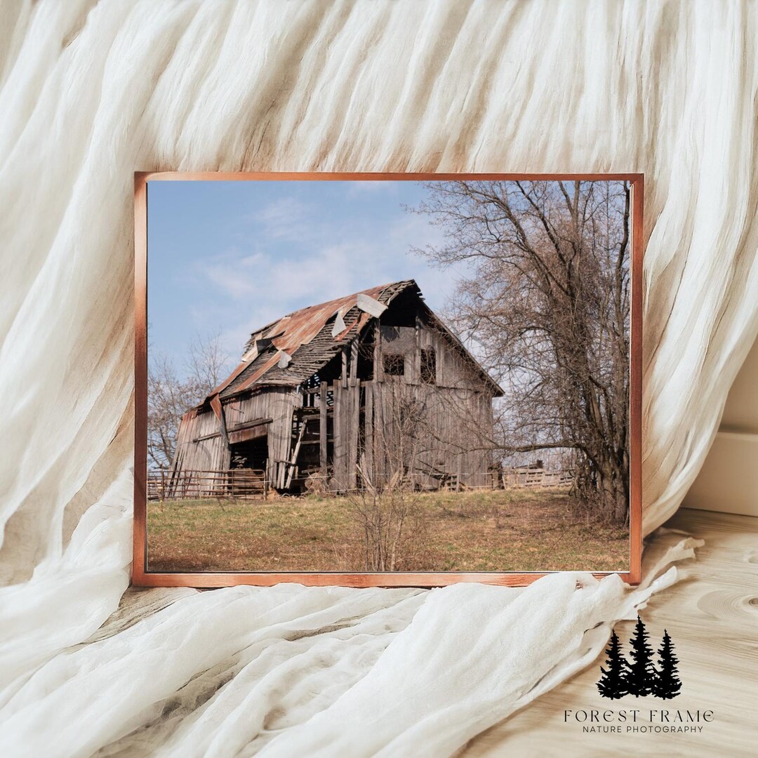 Rustic Barn Landscape Print - Beautiful Farmhouse Photography for Home ...