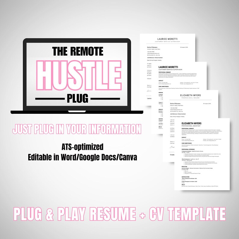 Ats-ready Plug & Play Resume + Cover Letter Kit: Recruiter - Etsy
