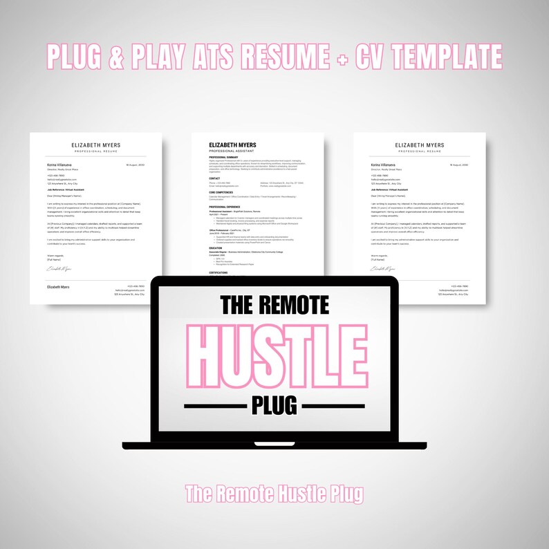 Ats-ready Plug & Play Resume + Cover Letter Kit: Help Desk Agent - Etsy