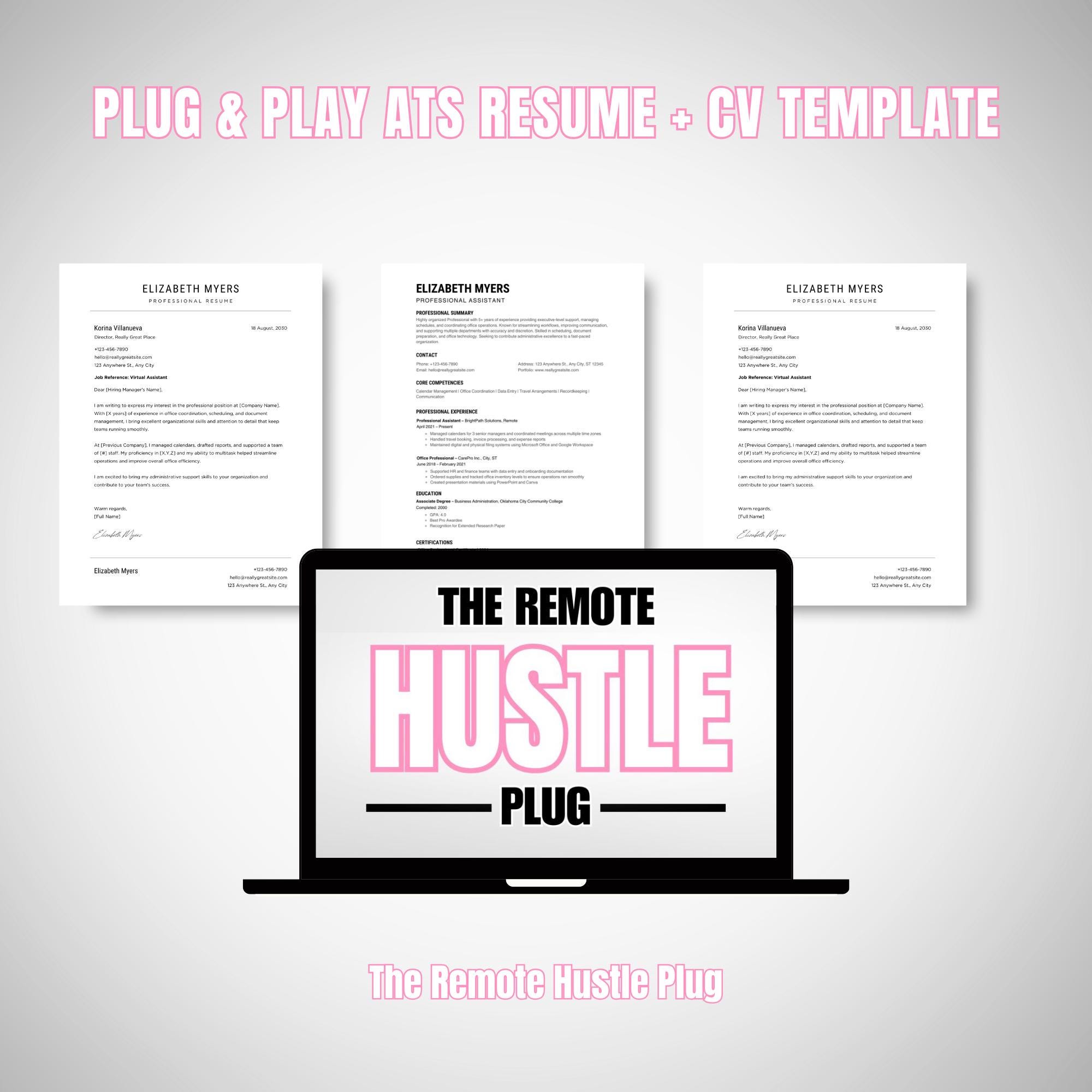 Ats-ready Plug & Play Resume + Cover Letter Kit: Data Entry Specialist ...