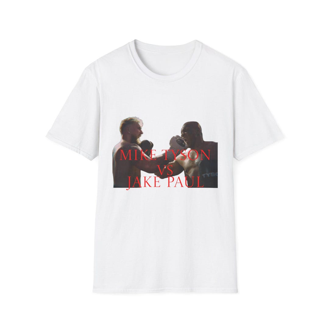Jake Paul & Mike Tyson Boxing Action T-shirt, Unisex Fitness Tee ...