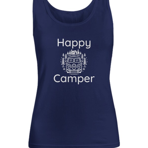 Happy Camper Tank Etsy
