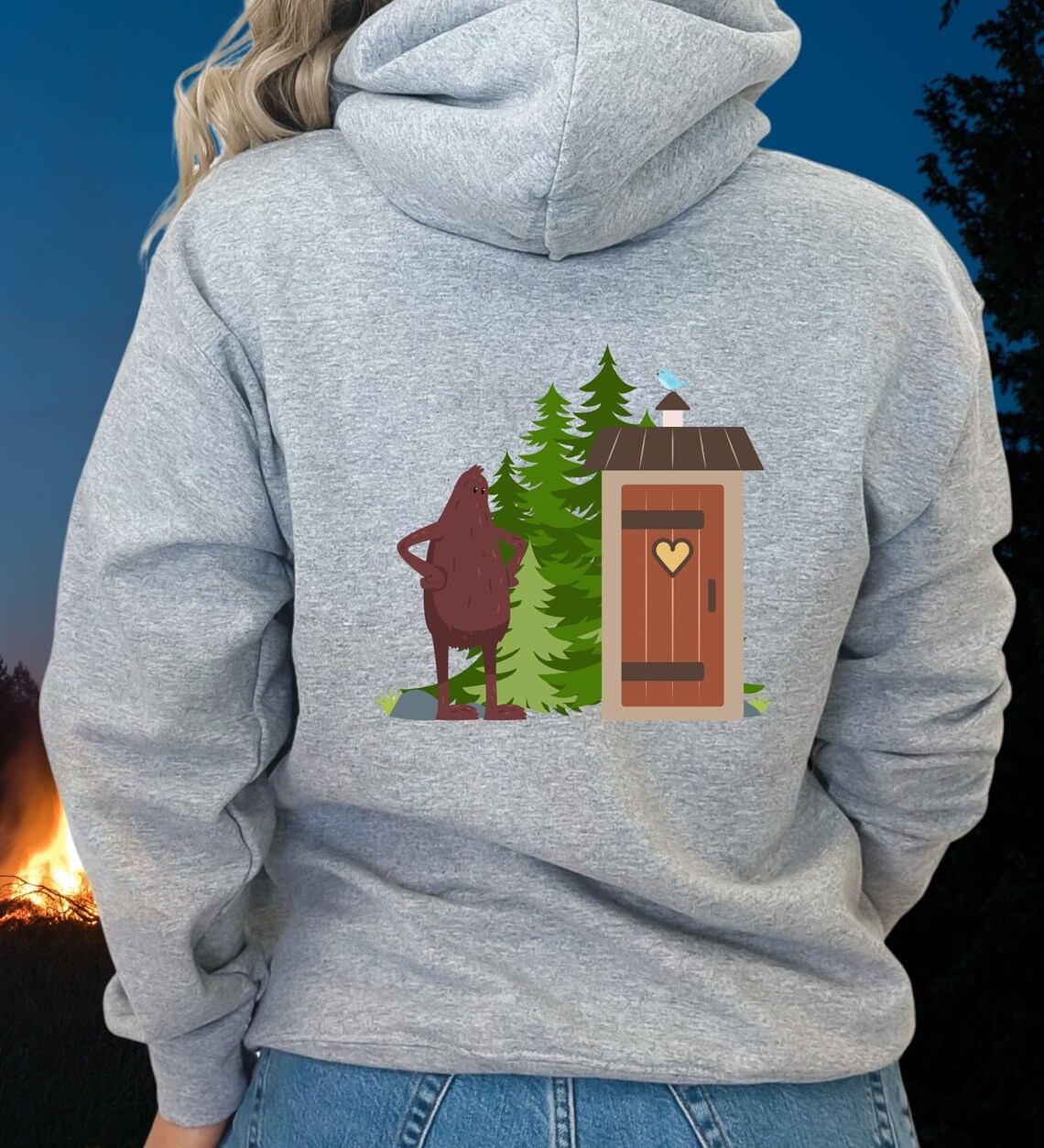 Nature Calls Funny Bigfoot Hoodie Sasquatch Shirt Bigfoot Lover Gift ...