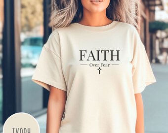 Faith Over Fear Christian Crewneck Christian Shirt Christian Streetwear ...