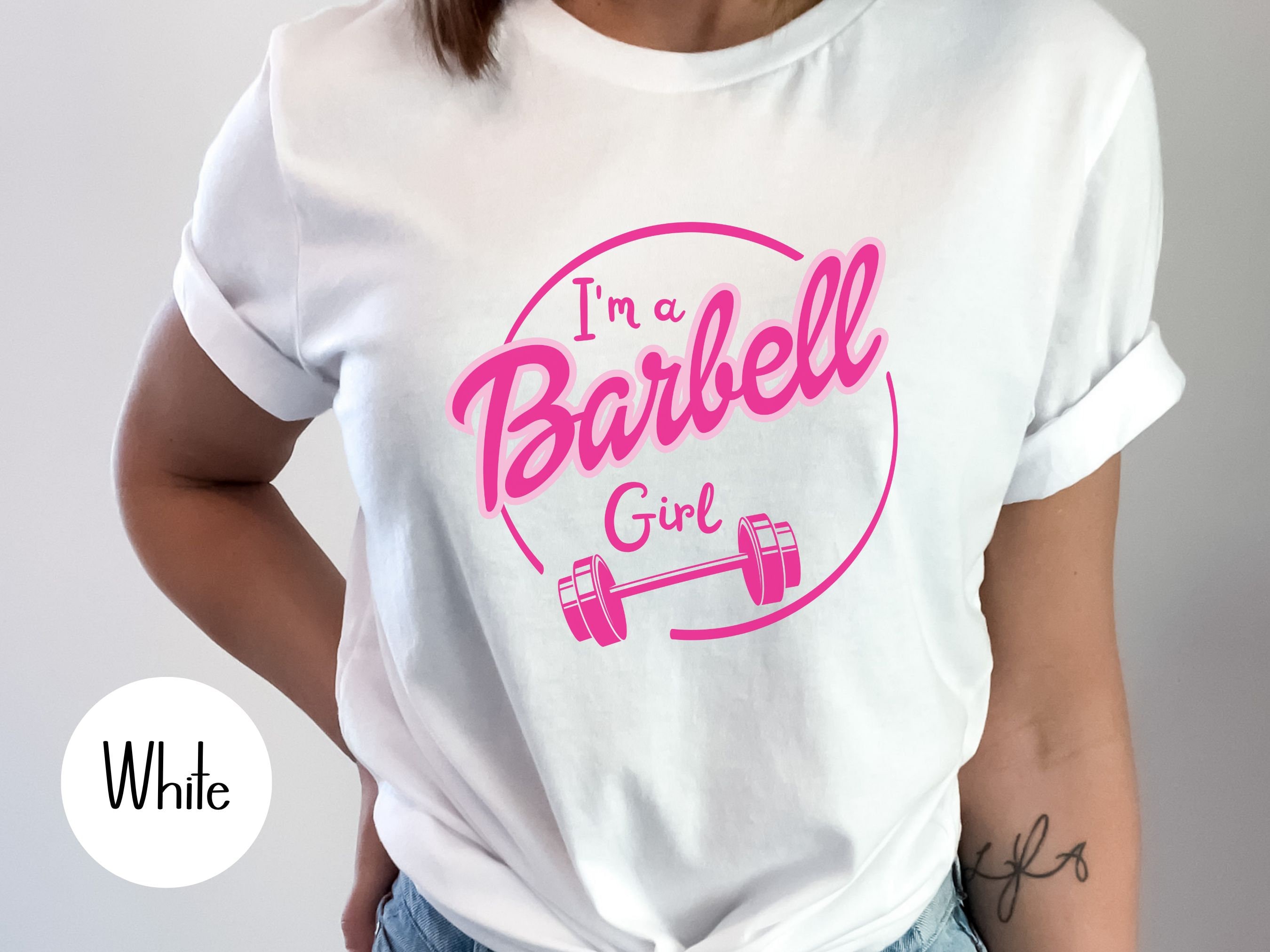 I'm A Barbell Girl Workout Shirt Barbell Girl Crossfit Shirt ...