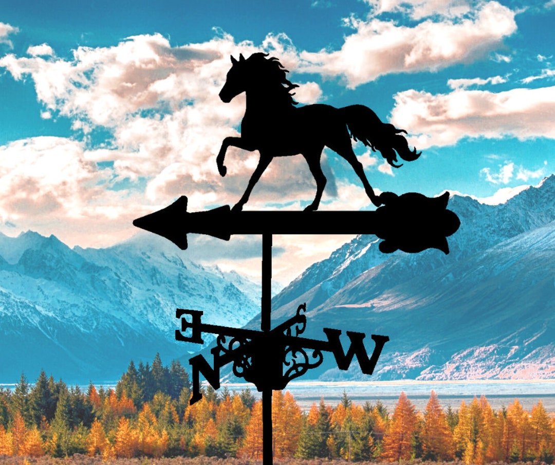 Metal Dancing Horse Weathervane. Weather Vane, Home Roof Decor. A ...