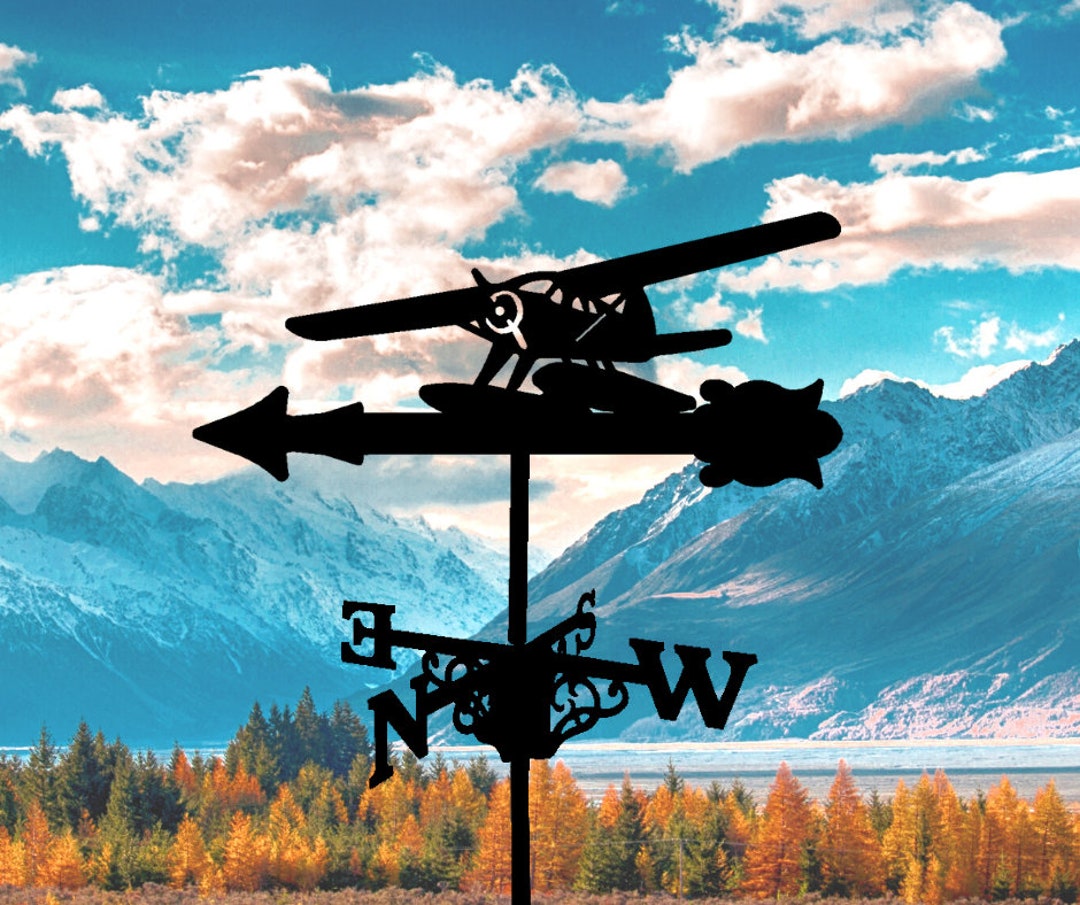 Metal Float Plane Weathervane. Weather Vane, Home Roof Decor. A Perfect ...