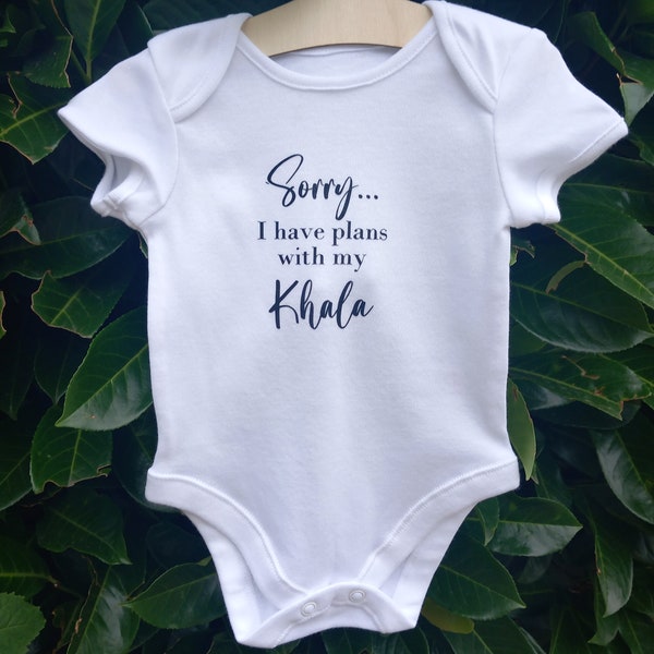Personalised Baby Grows Khala - Etsy UK