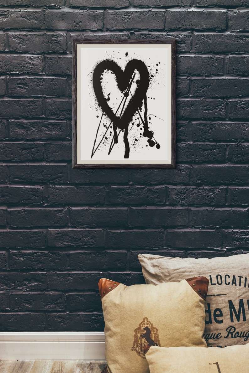 Black and White Abstract Art Digital Prints Instant Download - Etsy