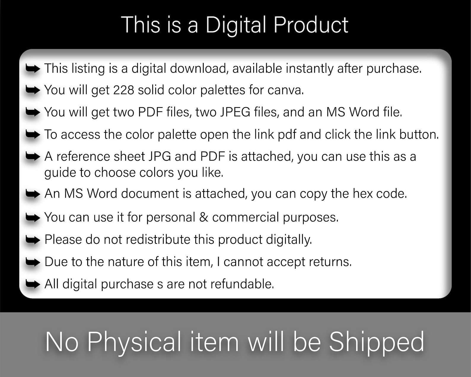 CANVA Color Palette 228 Essential Colors With Names and Hex Codes ...