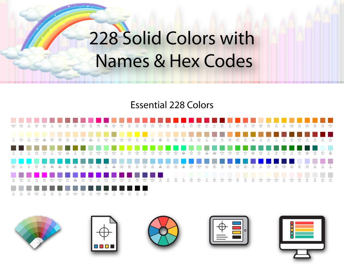 Colour Palette for Photoshop, Illustrator, Indesign | Color Swatches ...