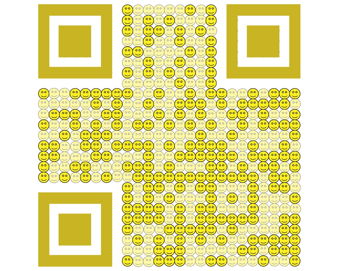 QR Code Smileys Design Scannable QR Codes Personalized QR - Etsy Canada