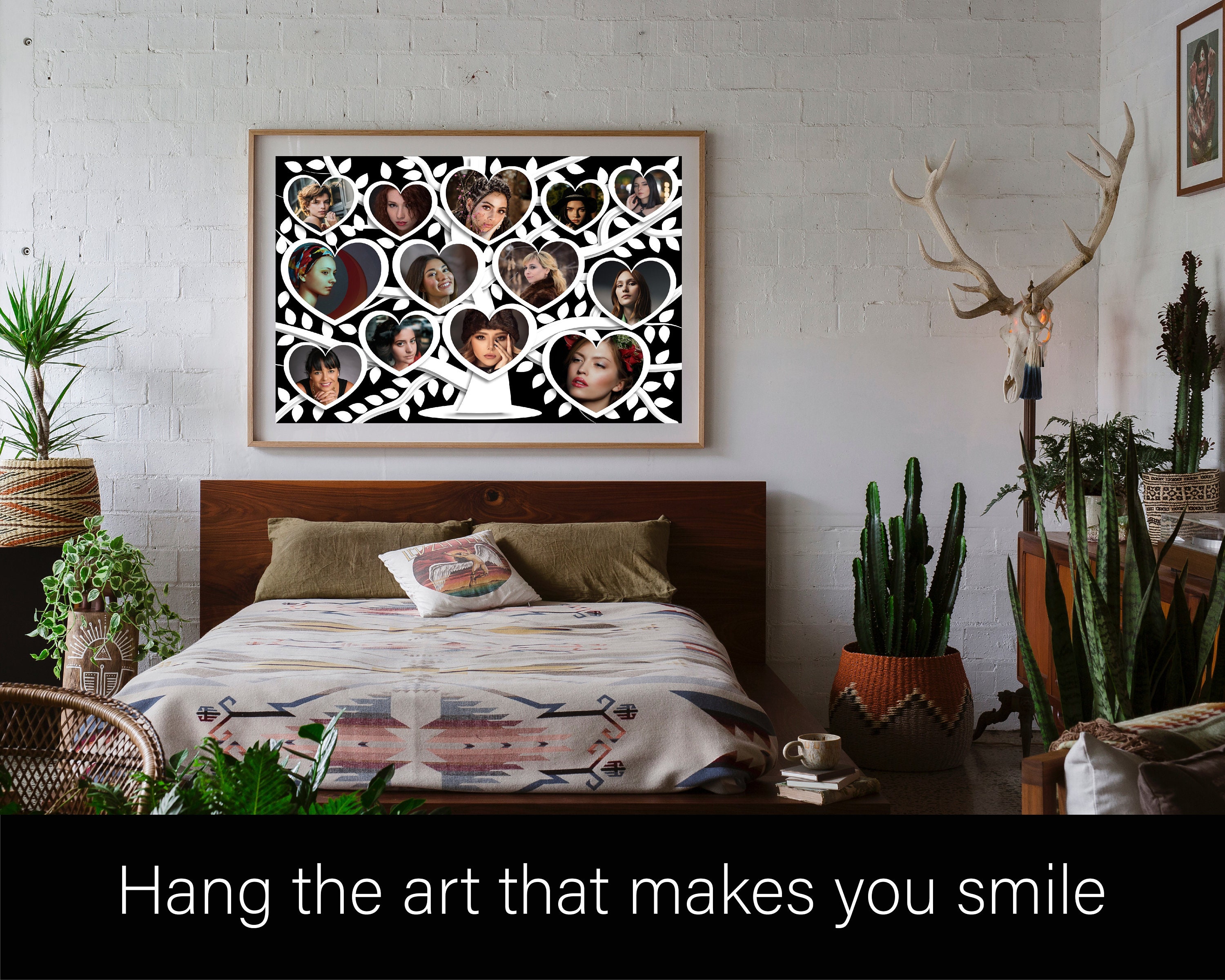 CANVA Family Tree Photo Collage Design Fully Editable Canva Frame ...