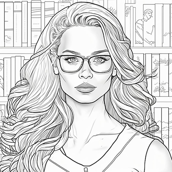 Nerd Glasses Coloring Pages