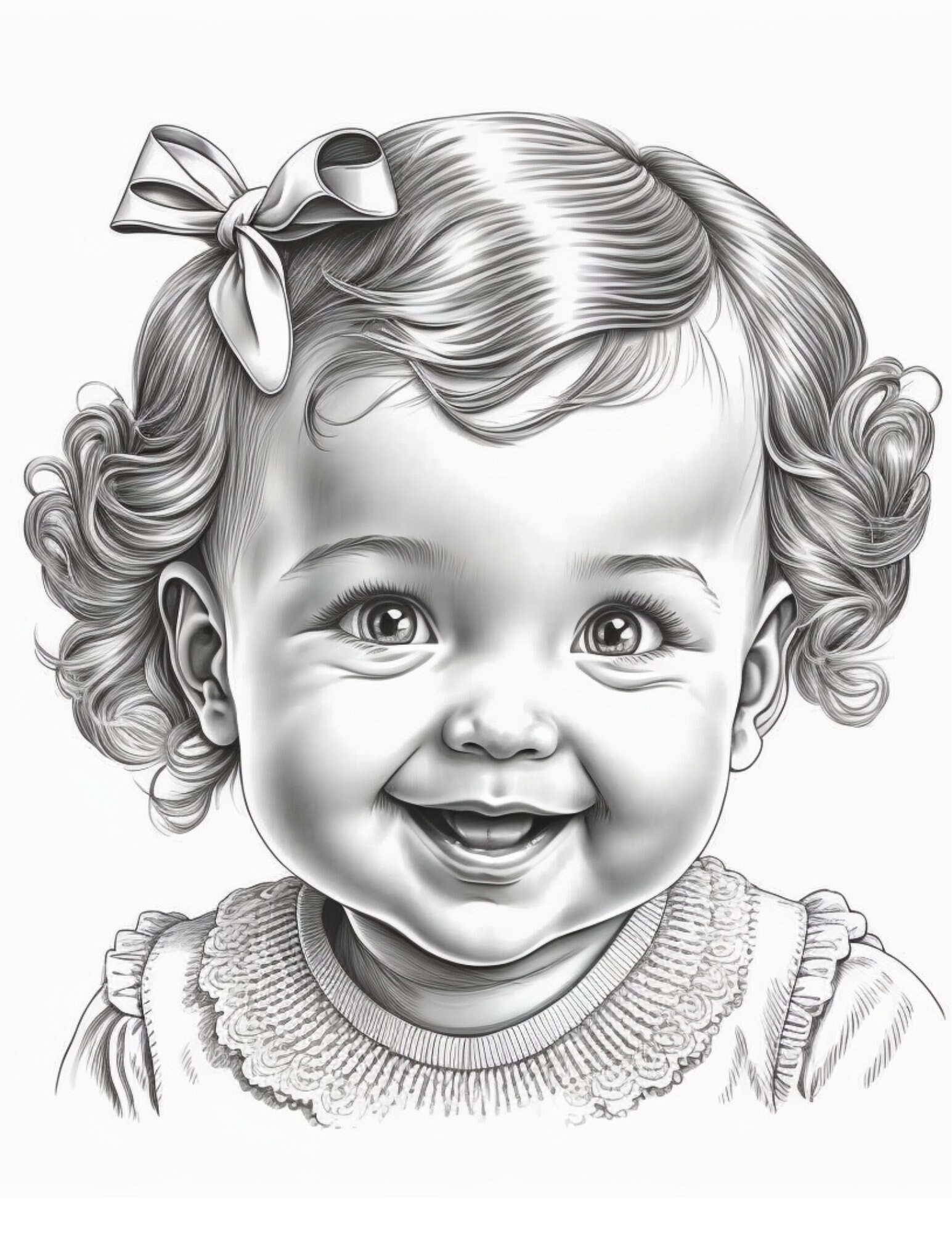 Baby Face Drawing